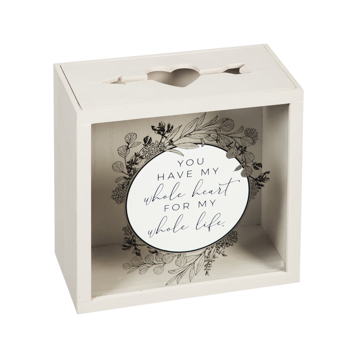 Wooden Unity Box for Envelopes or Sand, You Have My Whole Heart, 10'' x ...