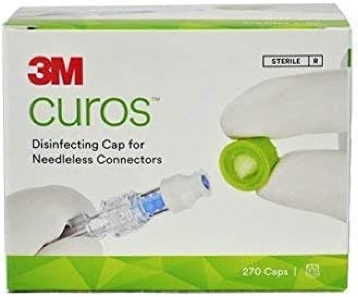 Curos Port Protector Caps, Green - 1/Box of 270 - Walmart.com