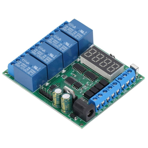 Development Board, Relay Control Module 4 Channel DC 12V MS51FB9AE Main ...