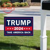 President Donald Trump Big Head Yard Sign, 19" x 14" - Walmart.com