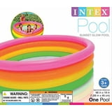 Intex Kids Blow Up Sunset Glow Swim Center, Inflatable Family Swimming ...