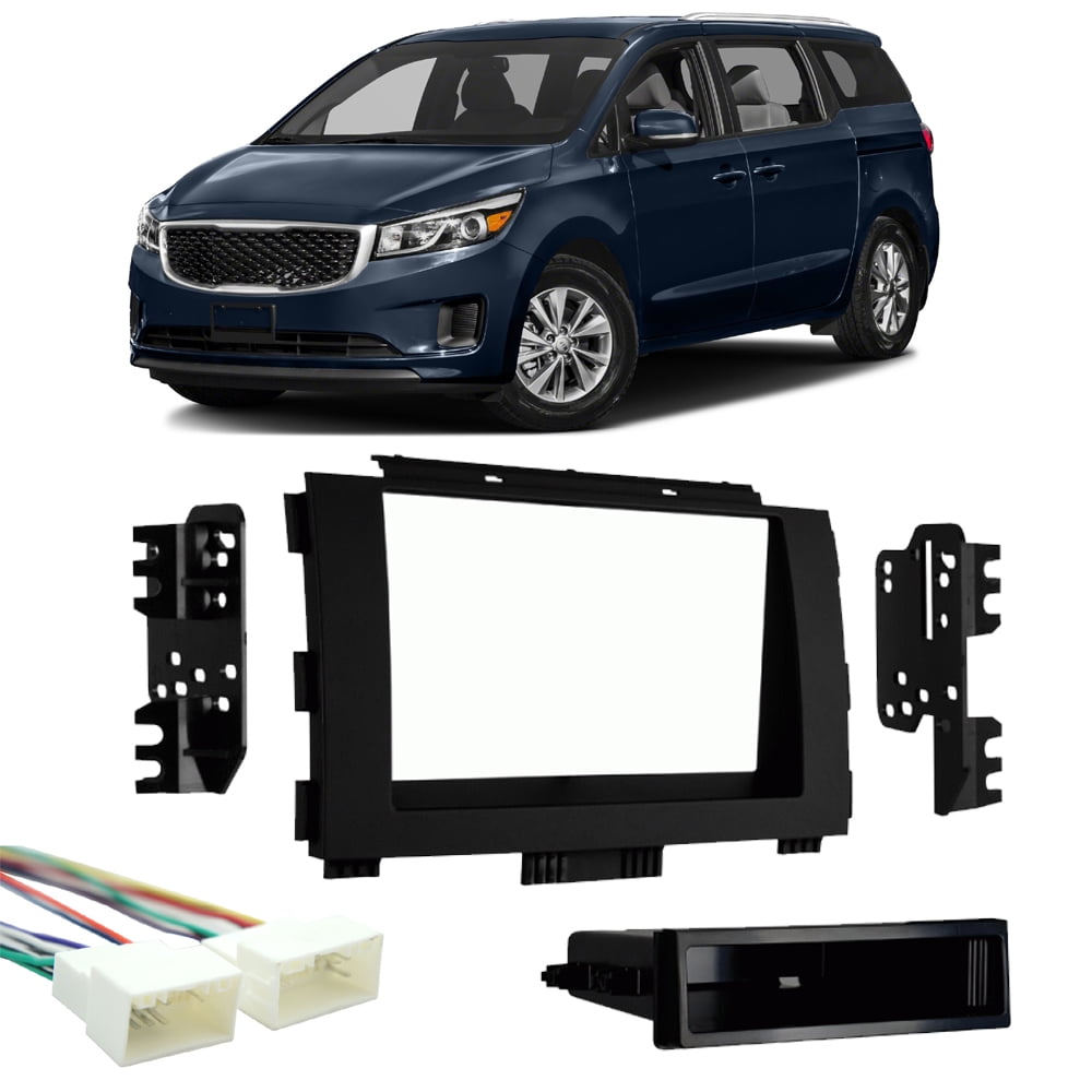 Fits Kia Sedona 2015-2016 Single or Double DIN Stereo Radio Install ...