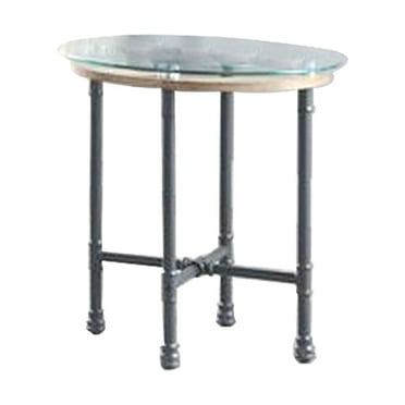 22 Inch Metal Round Accent Table, Three Curved Legs, Gold- Saltoro ...