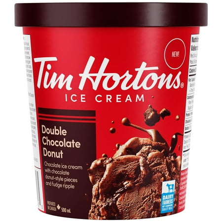 Tim Hortons Double Chocolate Donut Ice Cream 500mL | Walmart Canada