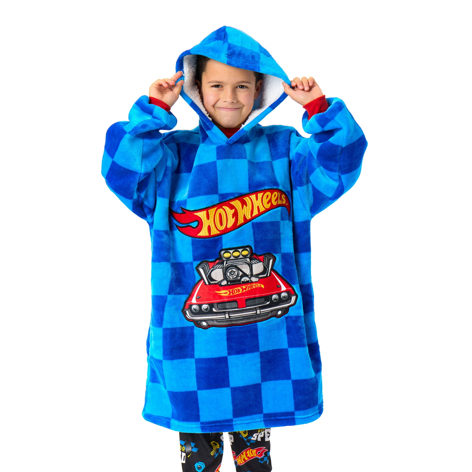 Click here for Hot Wheels Boys Blue Blanket Hoodie prices