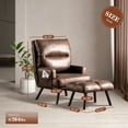 Ovios Living Room Chair with Ottoman Modern Accent Chair with ...