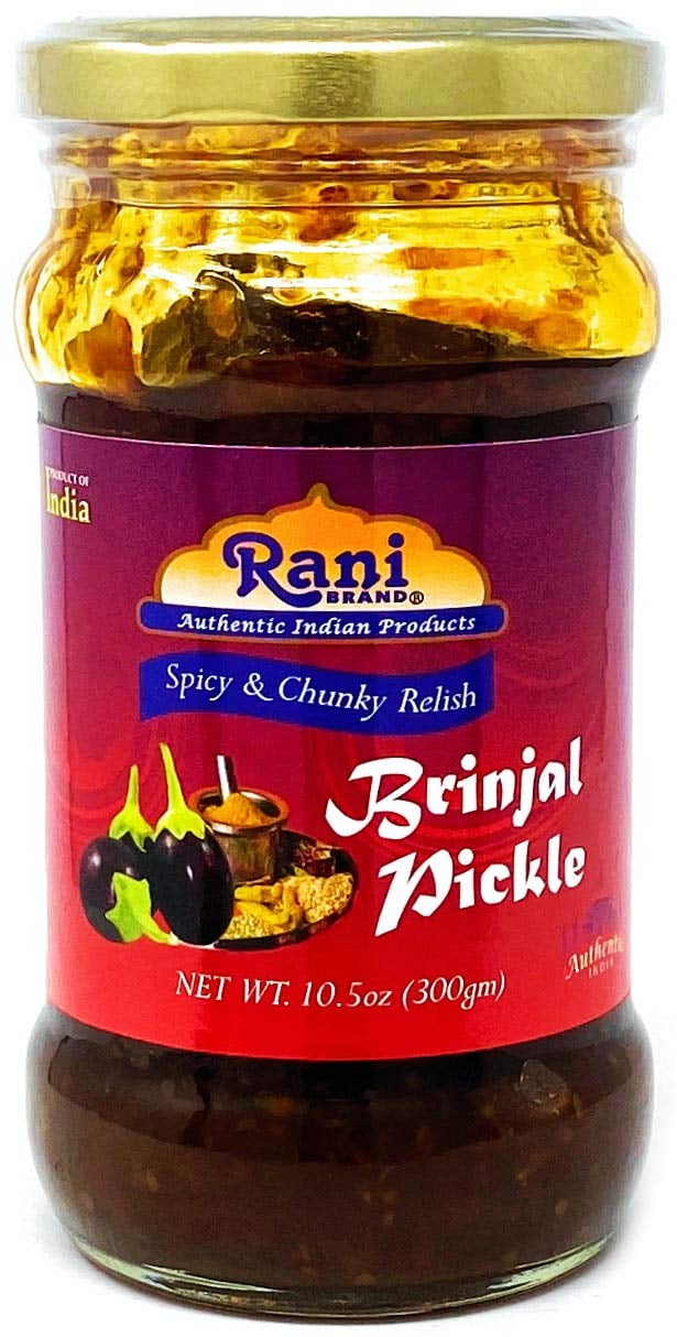 Rani Brinjal (Eggplant) Pickle Mild (Achar, Spicy Indian Relish) 10.5oz ...