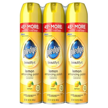 Pledge Lemon Clean Multipurpose Aerosol Spray, Original Furniture ...