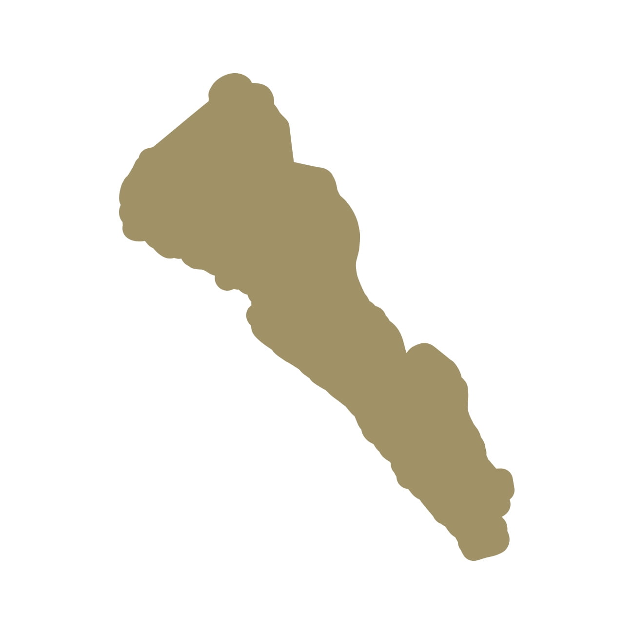 Sinaloa State Shaped Sticker Decal Die Cut - Self Adhesive Vinyl ...