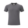 CONZONE T-Shirts For Men Short Sleeve Crew Neck Solid Color Lightweight ...