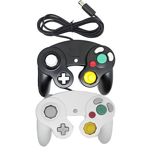 Lot Of 2 Packs Classic Wired Controllers For Wii GameCube Black And ...