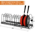 Scidweet 12 Expandable Pots and Pans Lid Organizer Rack, Kitchen ...
