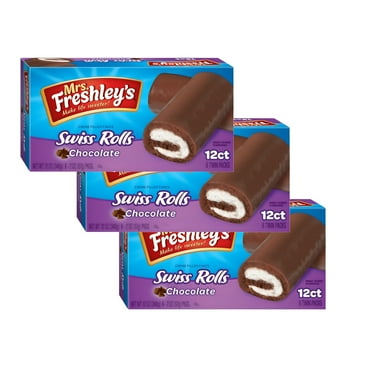 Mrs. Freshley's Snack Bakery Desserts, Creme Filled Raspberry Dreamies ...