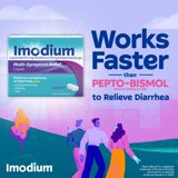 Imodium Multi-Symptom Relief Anti-Diarrheal Medicine Caplets, 18 Count ...