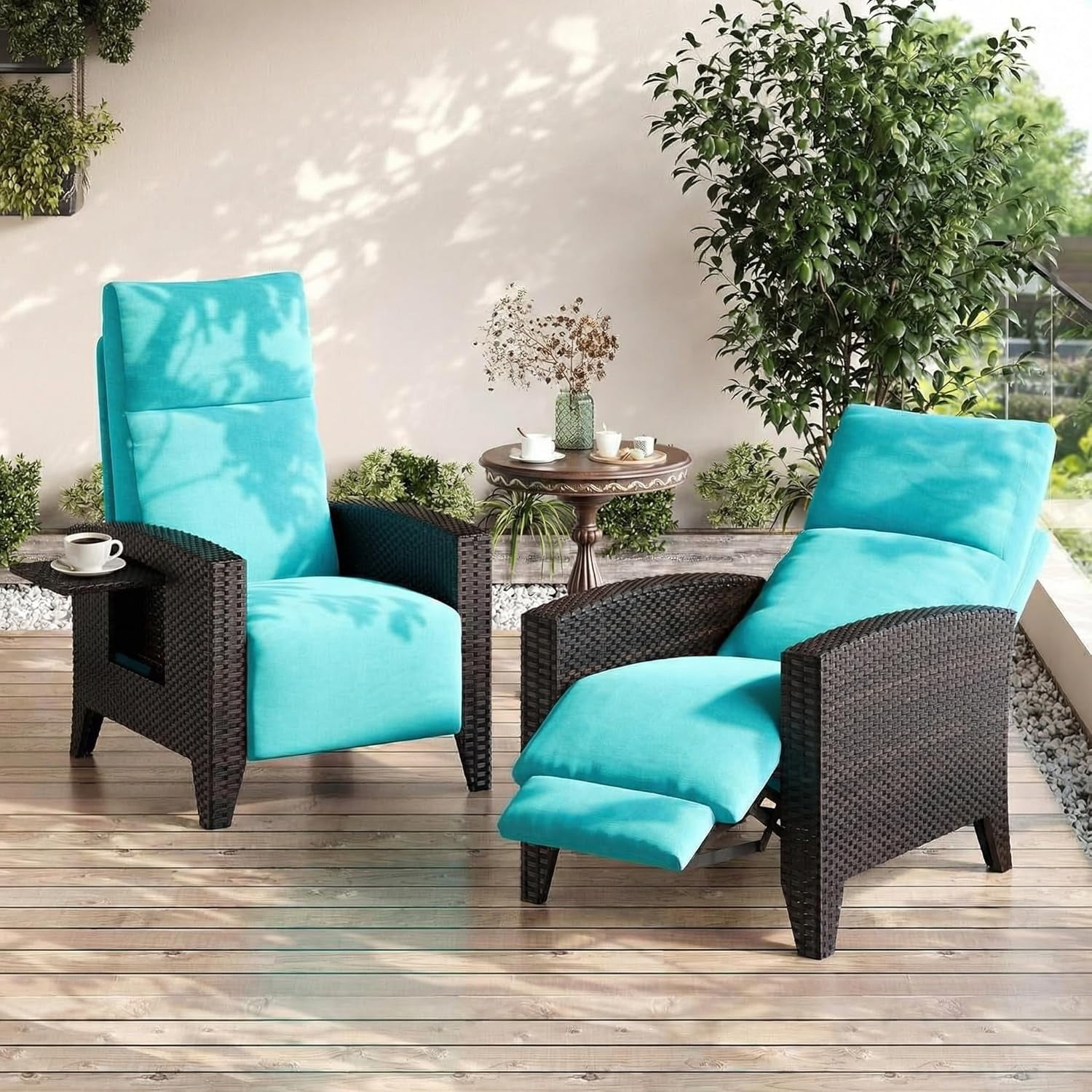 Click here for Yusazens Outdoor Reclining Patio Chair With Adjust... prices