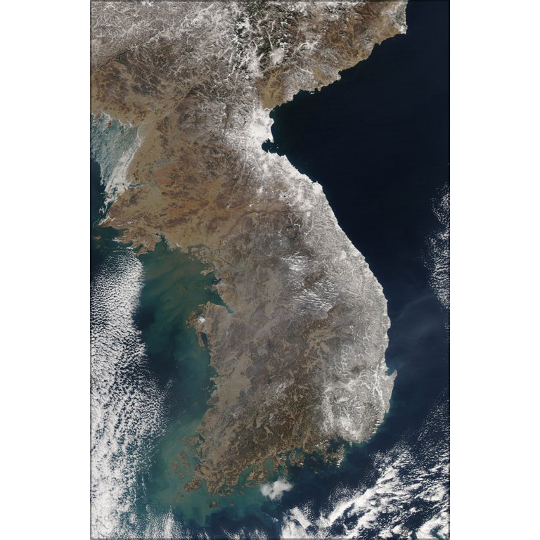 South Korea Satellite Map Introduction