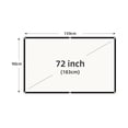 Projector Screen White Grid Anti-Light 160 °Viewing Angle Home Office ...