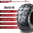 Wanda ATV/UTV Tire 25X12-10 25x12x10 6PR P306 - 10132, Set 1 - Walmart.com