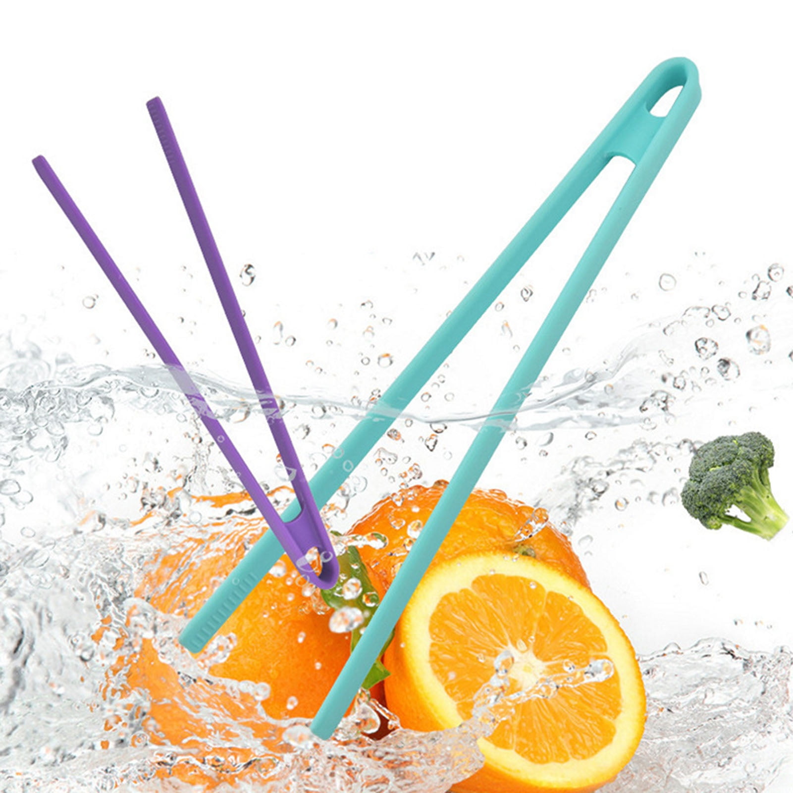 Cheer US Plastic Serving Tongs, Black Candy Sugar Ice Disposable Tongs ...