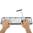 Large Print Computer Keyboard Visually Impaired Keyboard High Contrast ...