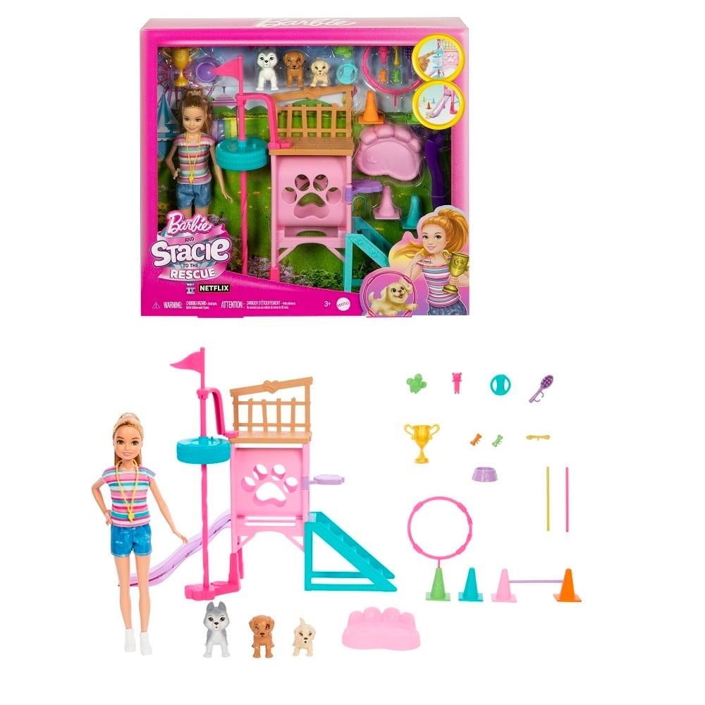 Set de Juego Barbie Stacie al Rescate Entrenadora de Cachorritos | Walmart en línea
