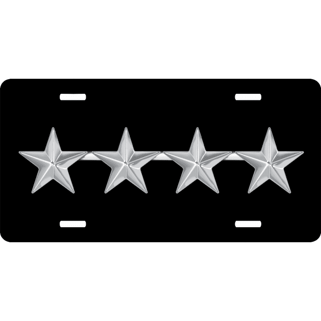 Air Force General Officer Rank Insignia License Plate - Walmart.com