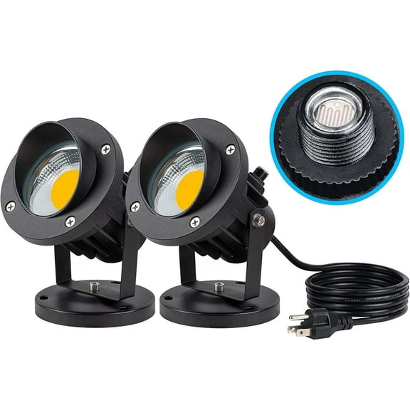 30W Outdoor Spot Lights Dusk to Dawn 120V Outdoor LED Spotlight Plug in ...