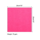 25 Sheet Origami Paper Double Sided Fluorescent Pink 10x10 Inch Square ...