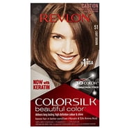 Revlon ColorSilk Beautiful Color Permanent Hair Color, Light Brown 51 ...
