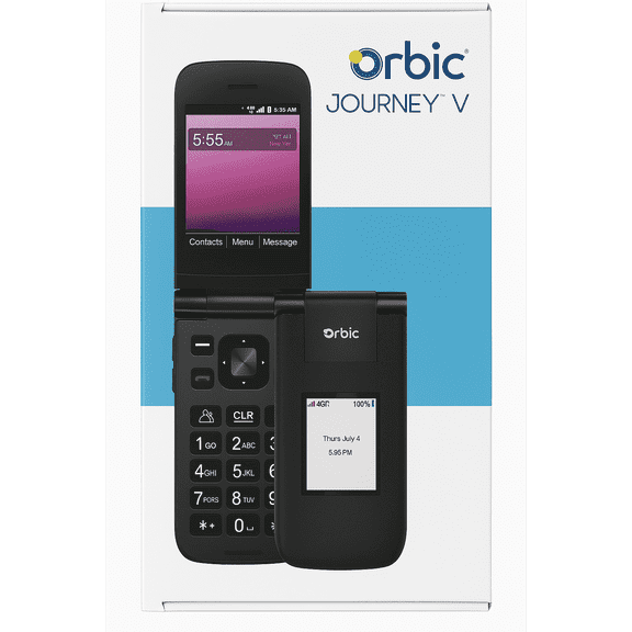 Orbic Journey V 4G Flip Phone ORB2210LBVZ Verizon Only Black - Walmart.com