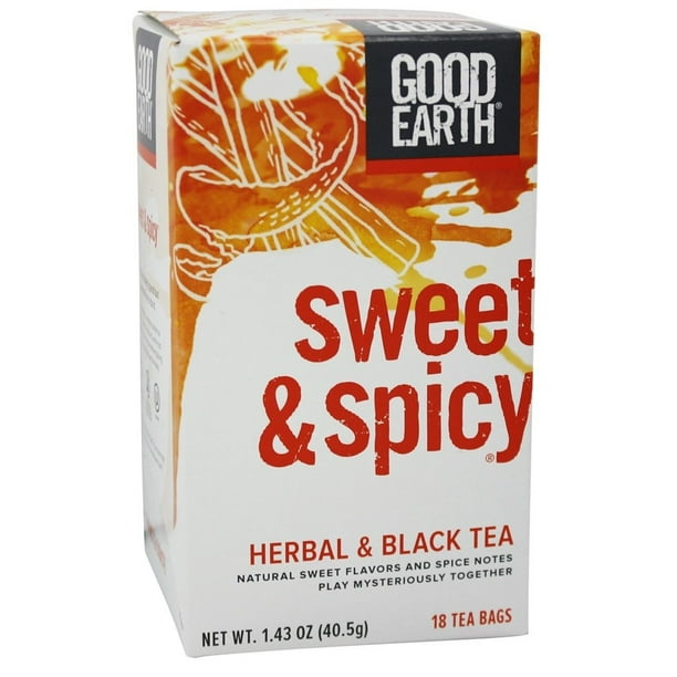 Good Earth Teas - Sweet & Spicy Herbal and Black Tea - 18 Tea Bags ...