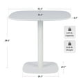 32" Tulip Table Small Pedestal Table for 4 Modern Square Dining Room ...