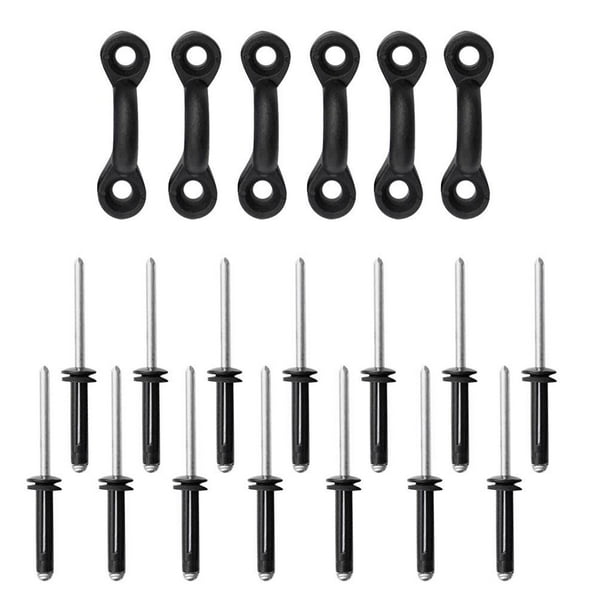 Kayak Canoe 6 Pieces Deck Loop Pad 12 Pieces Rivets Boat Fishing ...