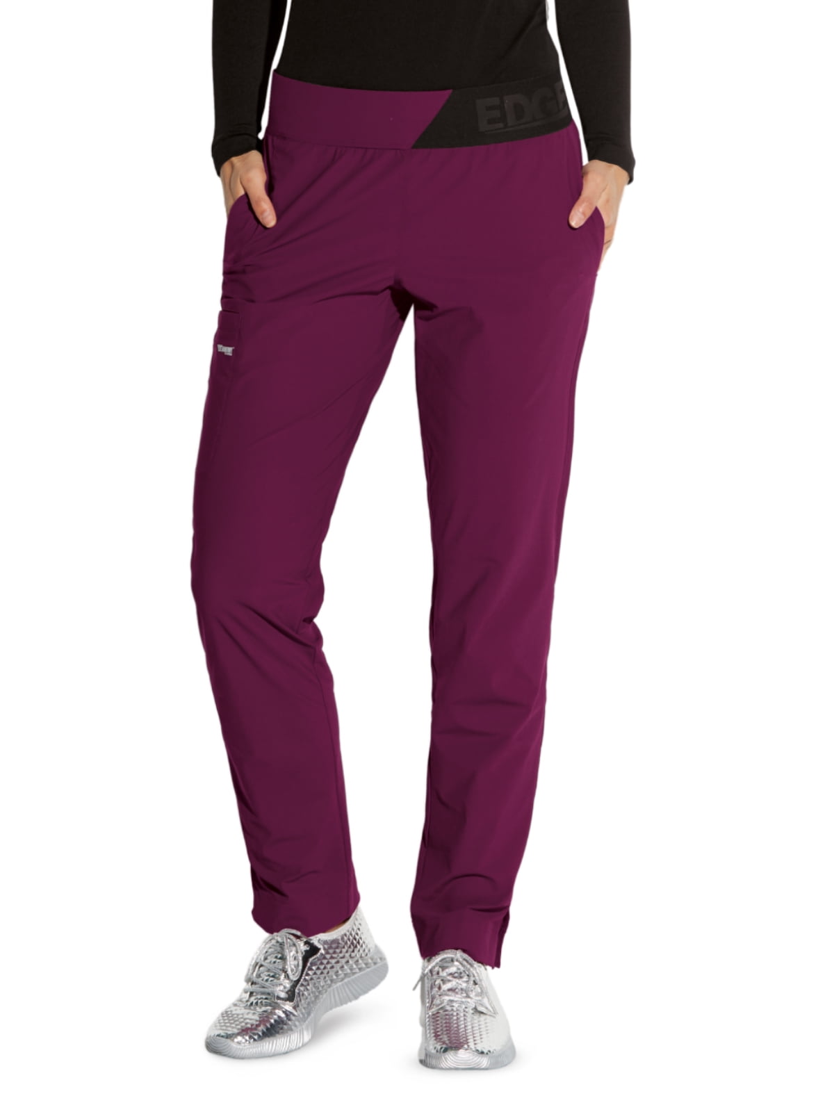 Grey's Anatomy Edge GEP004 Women's Axis Scrub Pant Wine XLP - Walmart.com