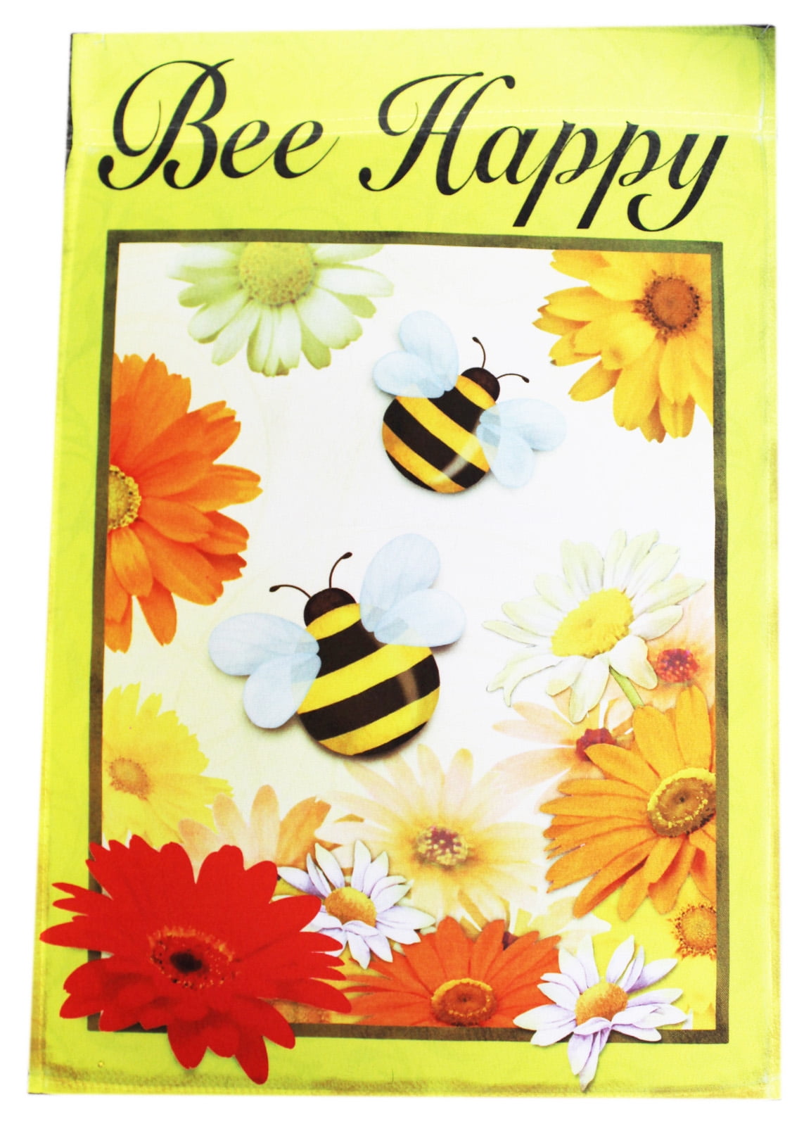 Happy Bee Lawn Flag by Garden Accents (12 x 18 Inch) - Busy Bee Fabric ...
