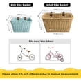 Small Wicker Bike Basket Front Bicycle Basket Premium PU Strap ...