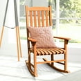 Gymax 2PCS Outdoor Single Rocker Eucalyptus Rocking Chair for Patio ...