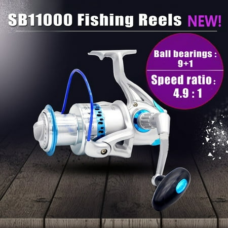 SB11000 High Speed Saltwater Large Spinning Fishing Reel Metal Sea Fish ...