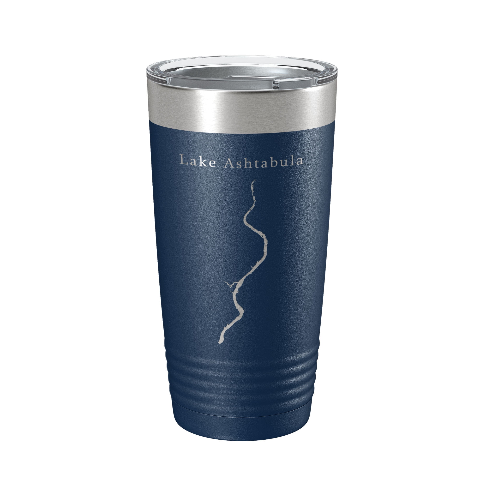 Lake Ashtabula Map Tumbler Travel Mug Insulated Laser Engraved Coffee ...