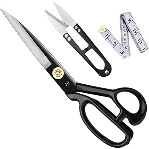 Left-Handed Sewing Scissors 10 Inch(25.5cm) - Fabric Dressmaking Shears ...