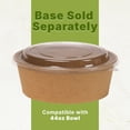 44 oz Round PET Take-Out Lid - 300/cs - Walmart.com