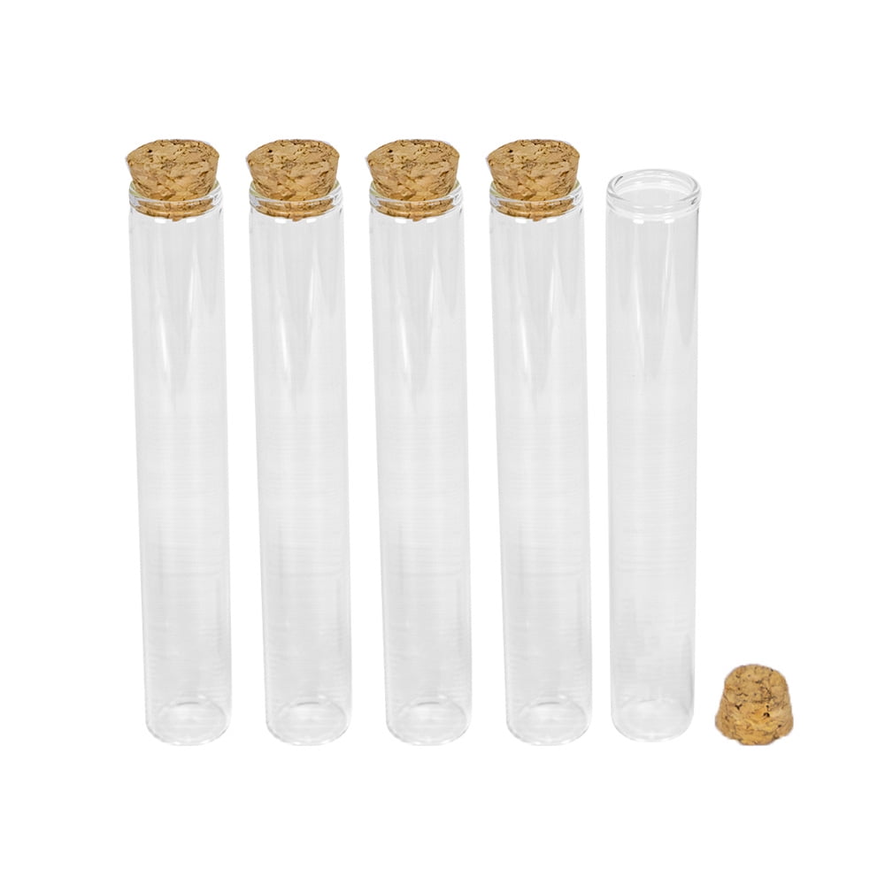 40ml Clear Test Tube Glass Bottle with Cork Glass Bottle with Stopper ...