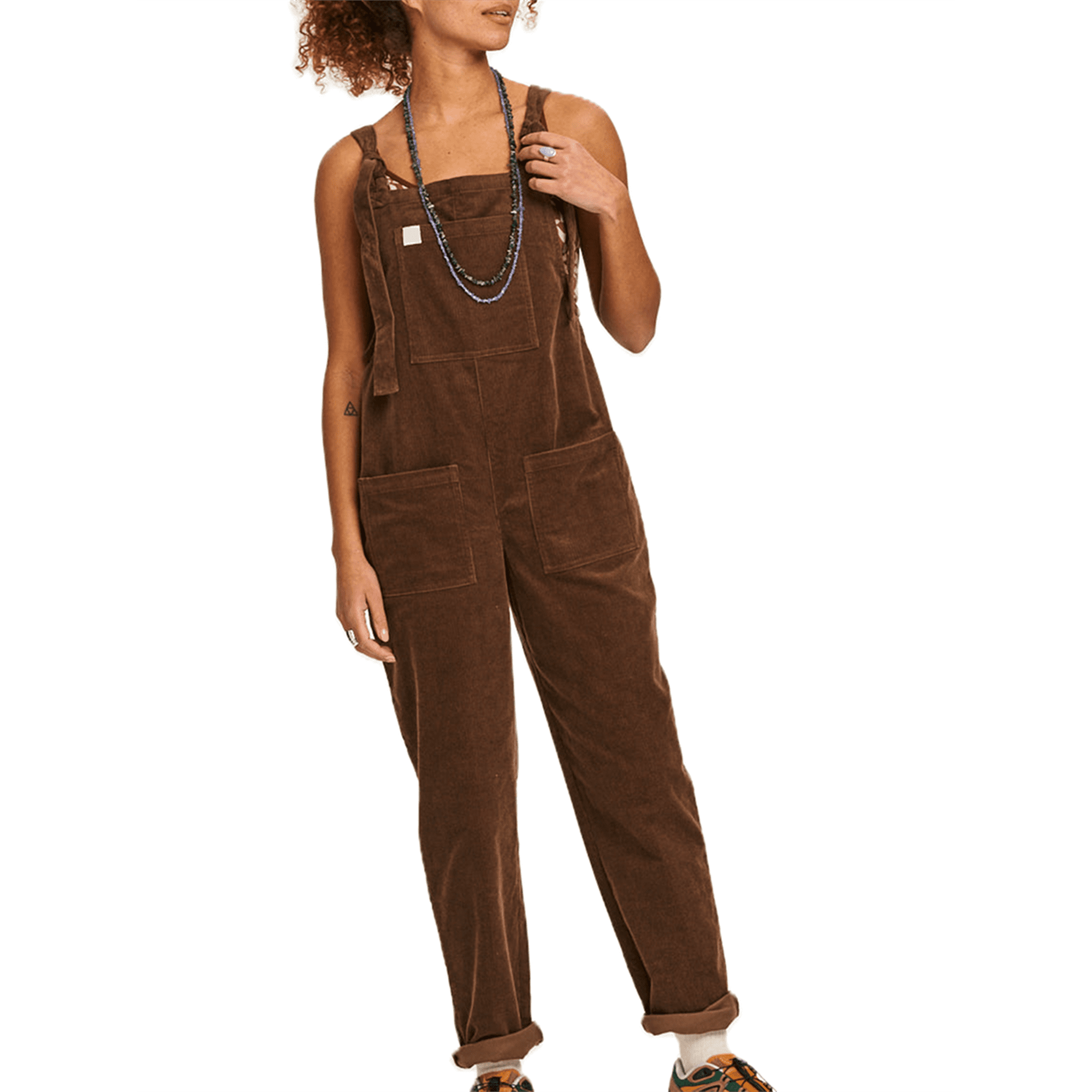 Click here for Nituyy Womens Corduroy Overalls Solid Color Square... prices