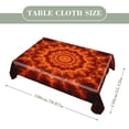 Chilfamy Burning Ember Crackle Pattern Rectangle Dining Tablecloth ...