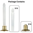 Gamexcel 12Pcs LED Electric Windows Candles Lights Flickering with ...