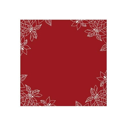 Heritage Lace PO-3434R Poinsettia 34 x 34 in. Topper - Red | Walmart Canada