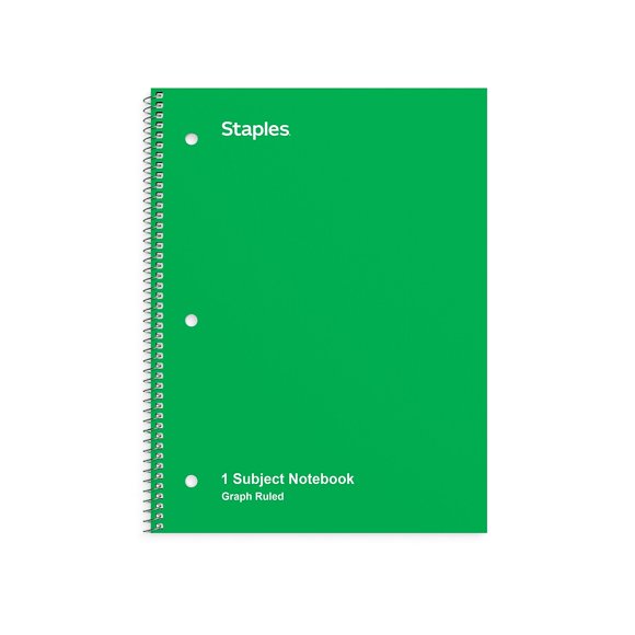 Graph Paper Spiral Notebook