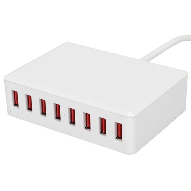 8 Ports USB Charger, Compact Multi Device Charging Station with ...
