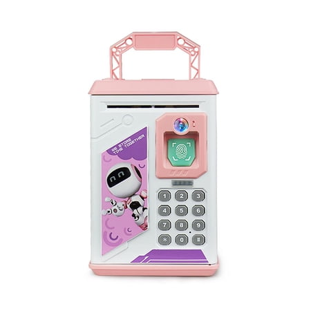 Electronic Piggy Bank ATM Password Fingerprint plastic Money Box Money ...