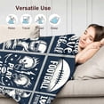 American Football Themed Flannel Blanket Thick Warm Sofa Throw Fan Gift ...